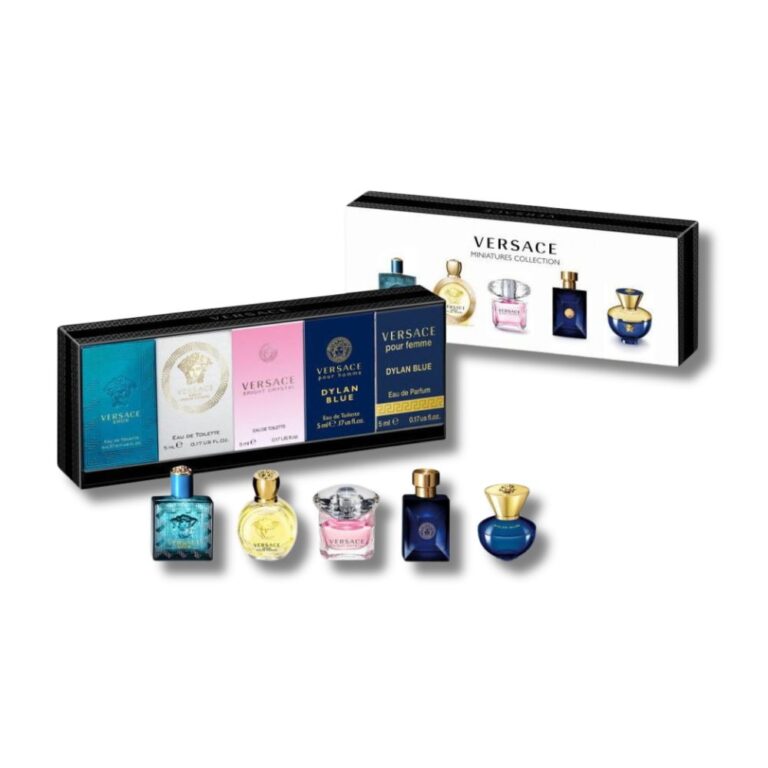 Versace miniaturas set 5 pzas 5 ml – Solo Fragancias